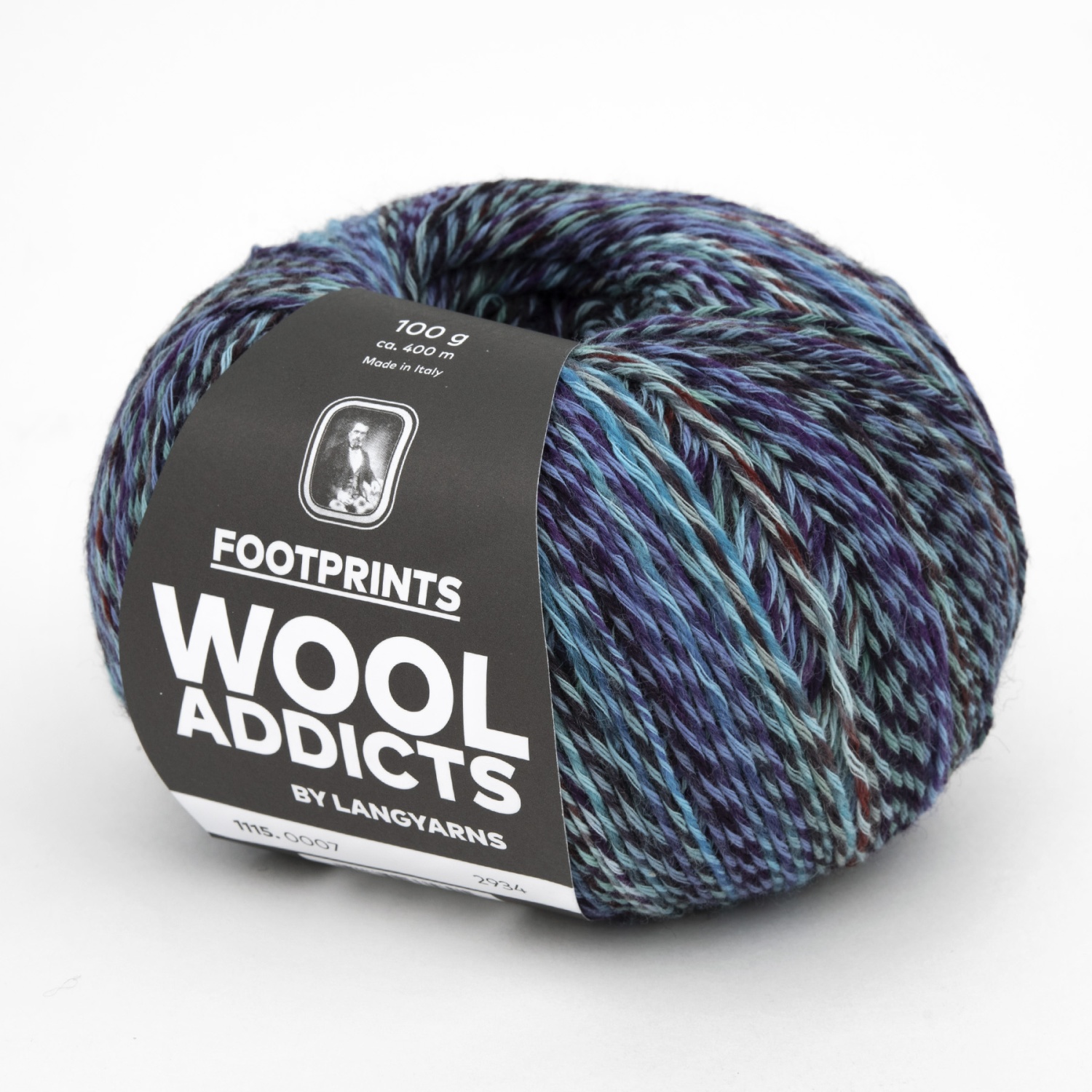Пряжа Lang Yarns Footprints 100г 0001 LANG YARNS (Швейцария) цвет : 45% ...