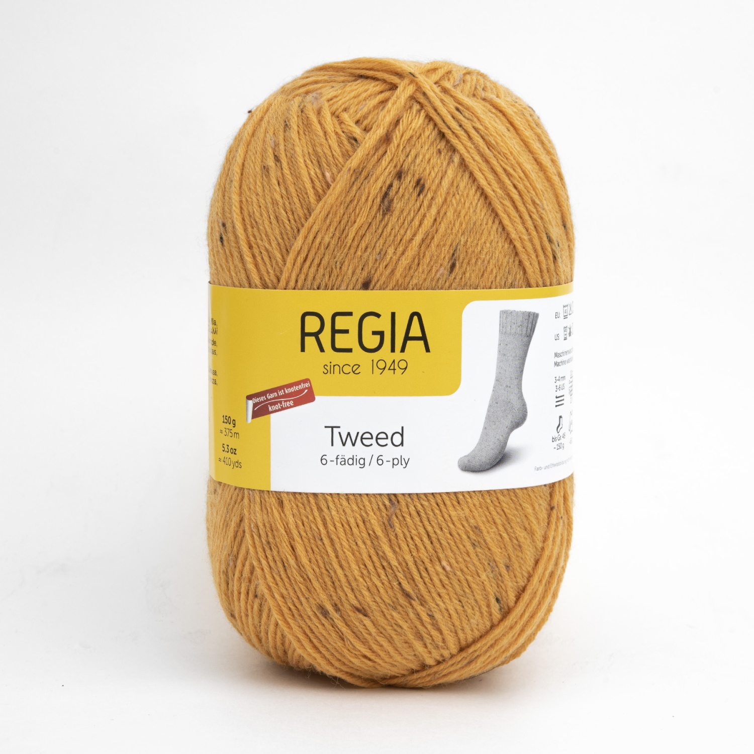 Пряжа Schachenmayr Regia 6-Ply Tweed 150г 00070 Schachenmayr цвет : 70% ...